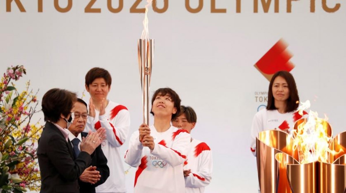 Jepang Buka Acara Pengarakan Obor Olimpiade Tokyo